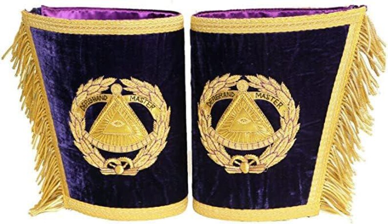 Masonic Deputy Grand Master Regalia Set – Lambskin Apron, Chain Collar ...