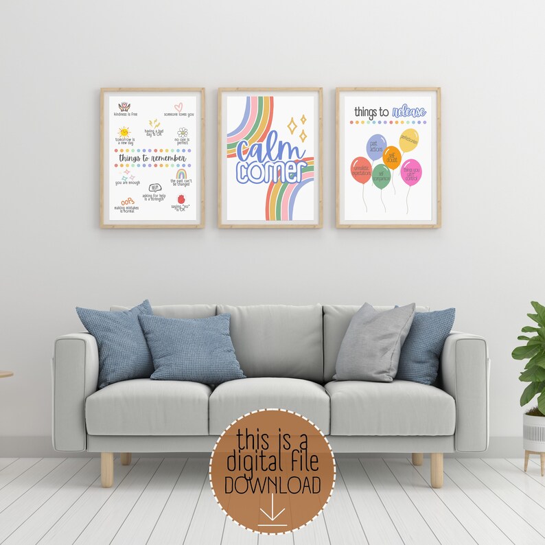 Set of 20 Rainbow School Social Worker Poster Prints Digital Download ...