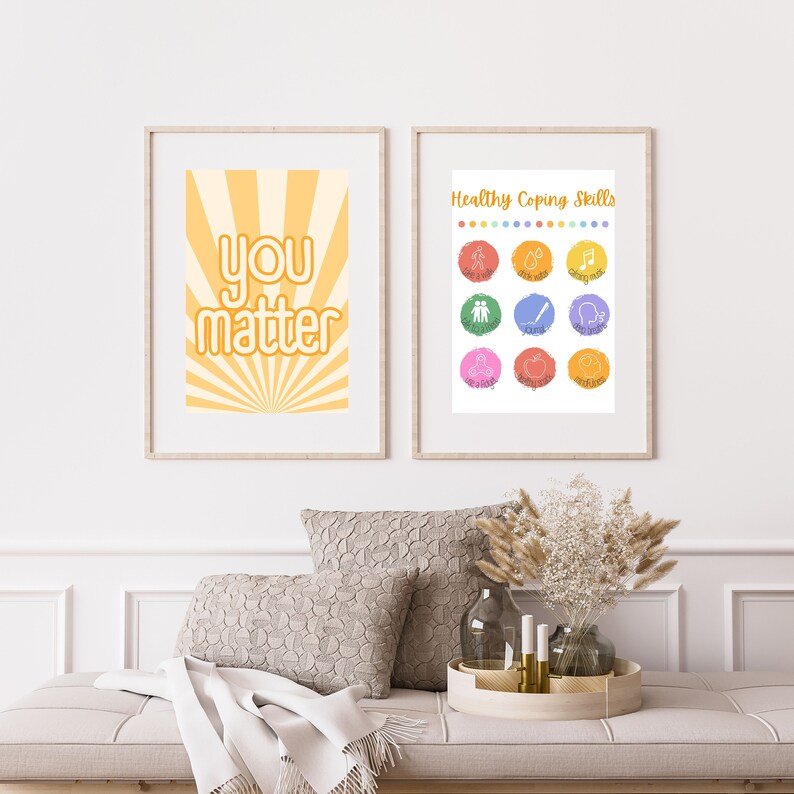 Set of 20 Rainbow School Social Worker Poster Prints Digital Download ...