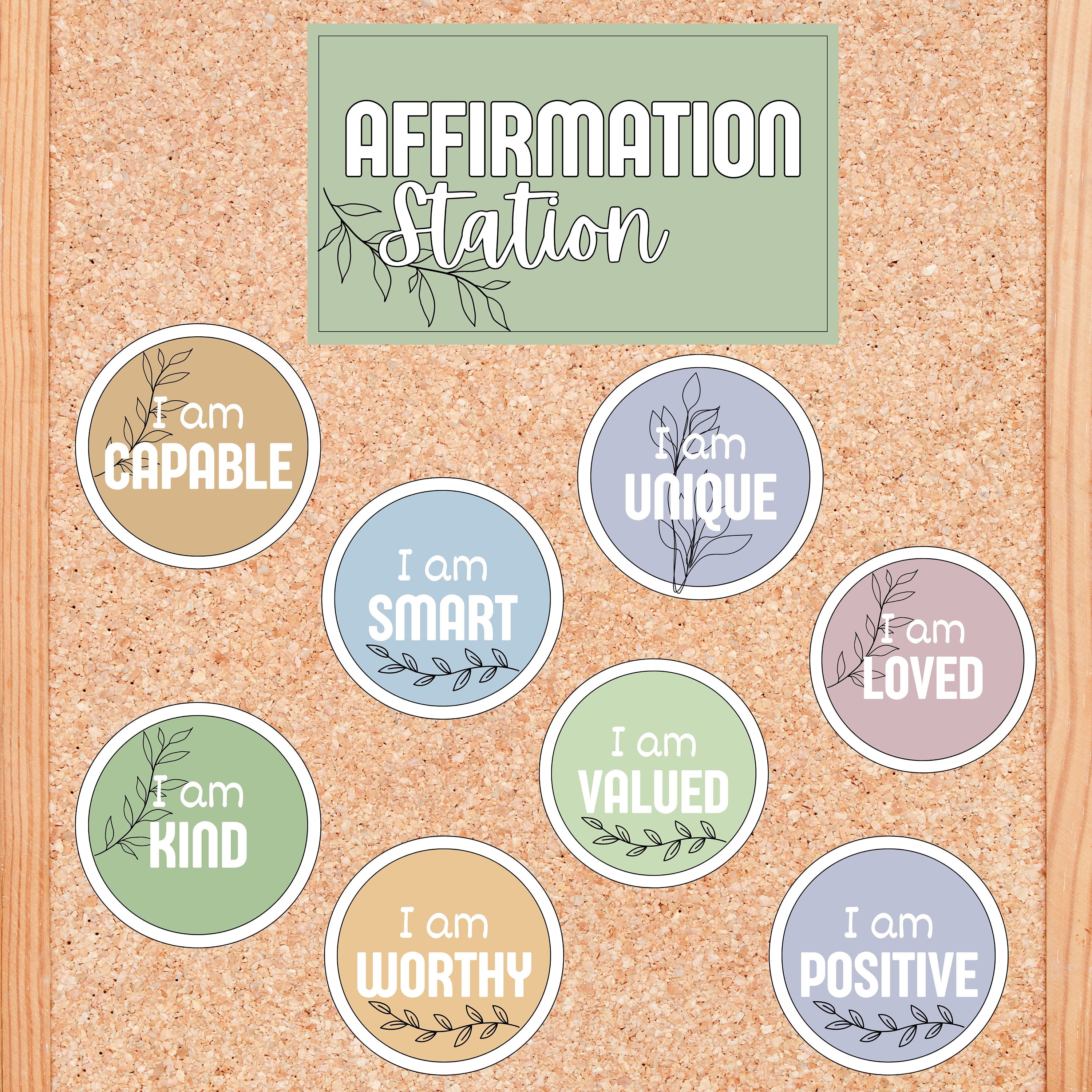 Affirmation Station Signs, Positive Affirmation Posters, Elementary ...