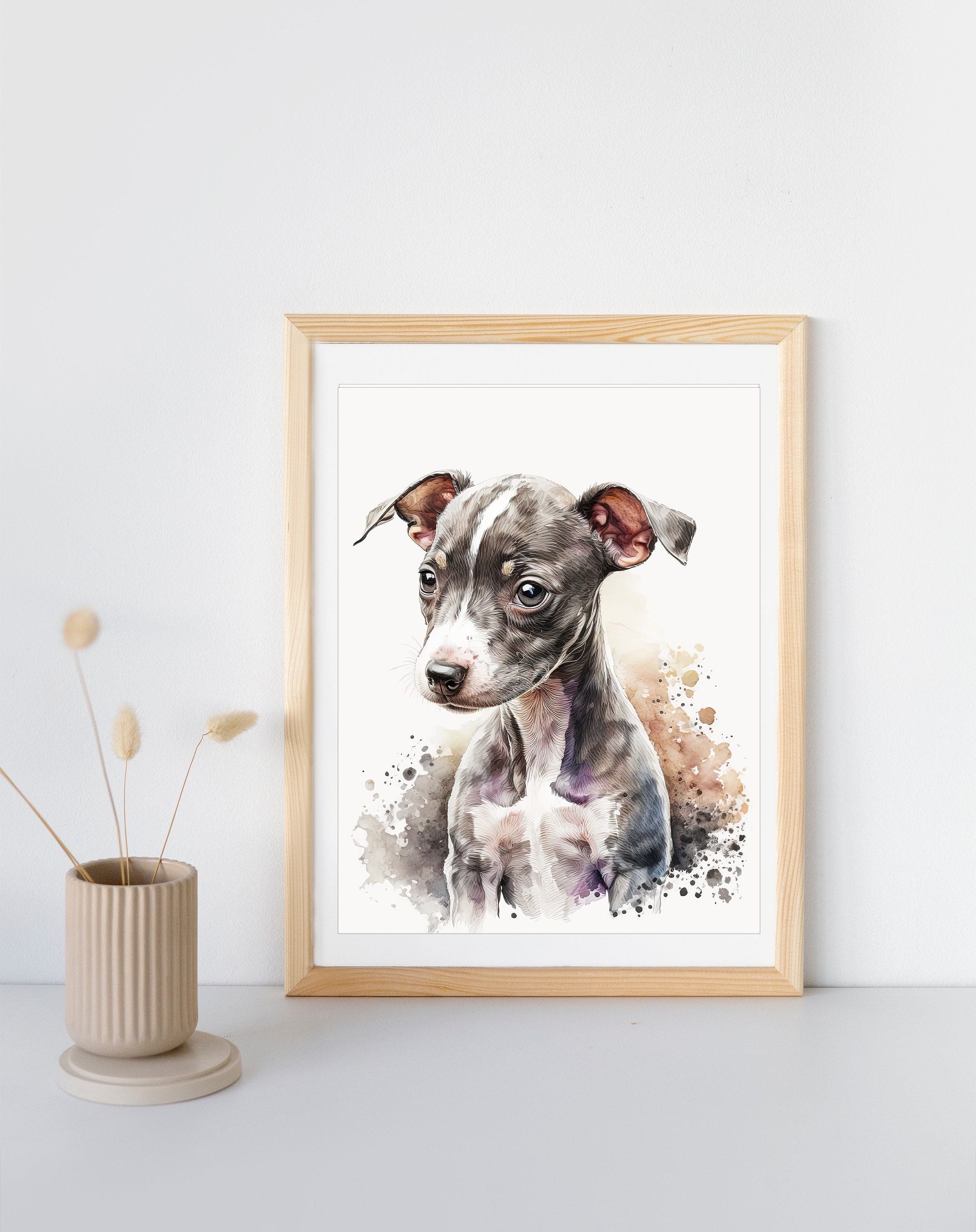 Italian Greyhound Transparent Background PNG | Greyhound Puppy Prints ...