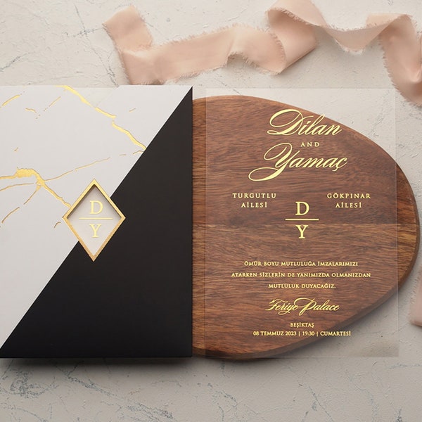 Transparent Wedding Invitation - Etsy