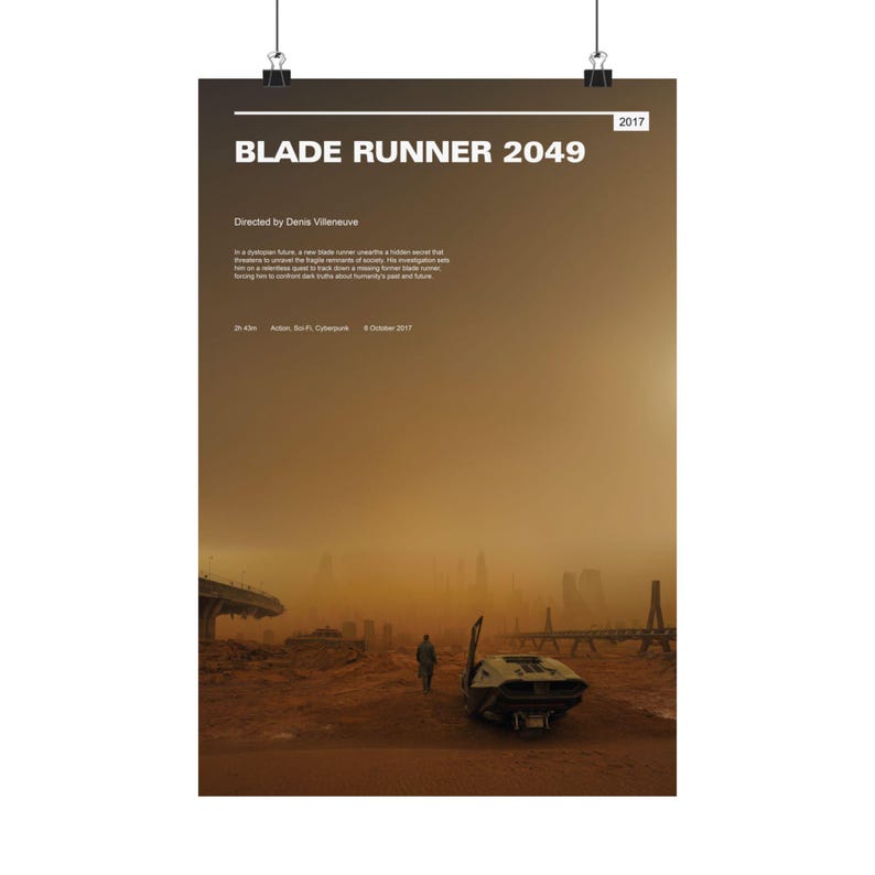 Blade Runner 2049 Cinematic Movie Poster - Etsy