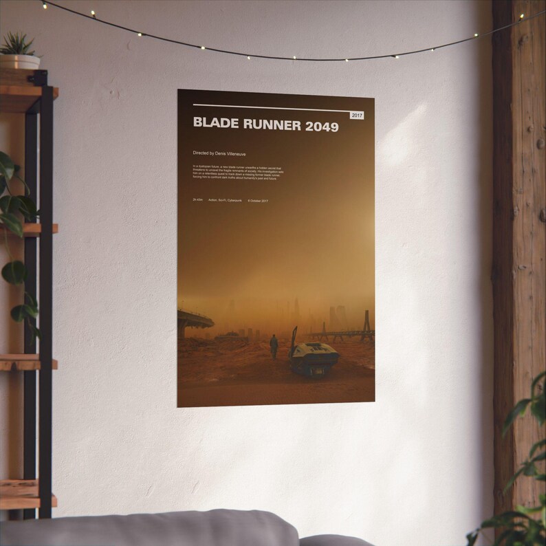 Blade Runner 2049 Cinematic Movie Poster - Etsy