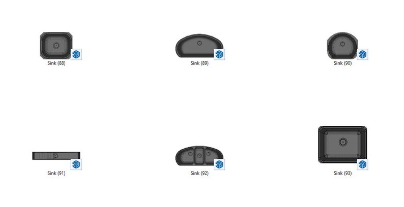 144 Pieces Kitchen Sink Sketchup 3D Model Interior Design,sketchup ...