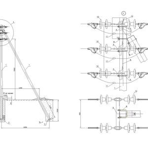 Autocad 2D DWG DXF PDF Blocks and Details of Energy Transmission Lines ...