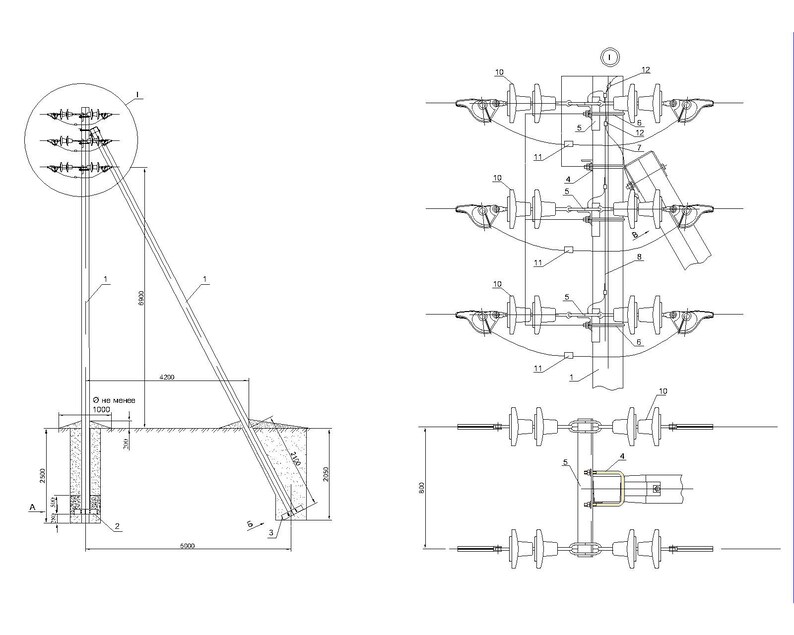 Autocad 2D DWG DXF PDF Blocks and Details of Energy Transmission Lines ...