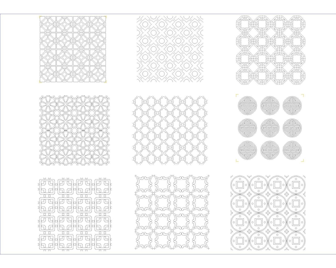 Autocad Hatch Patterns,9 Piece of Details Autocad 2D DWG File, Ready ...