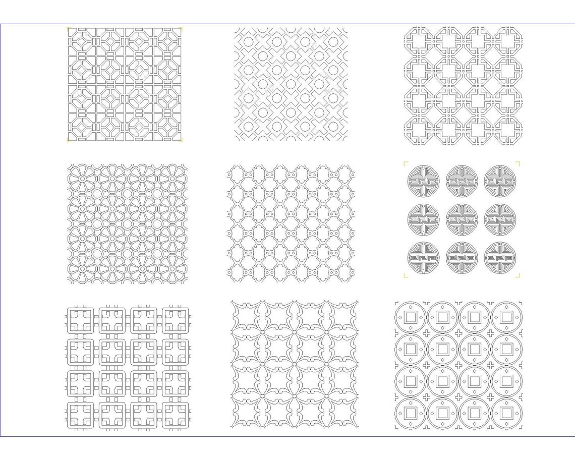 Autocad Hatch Patterns,9 Piece of Details Autocad 2D DWG File, Ready ...