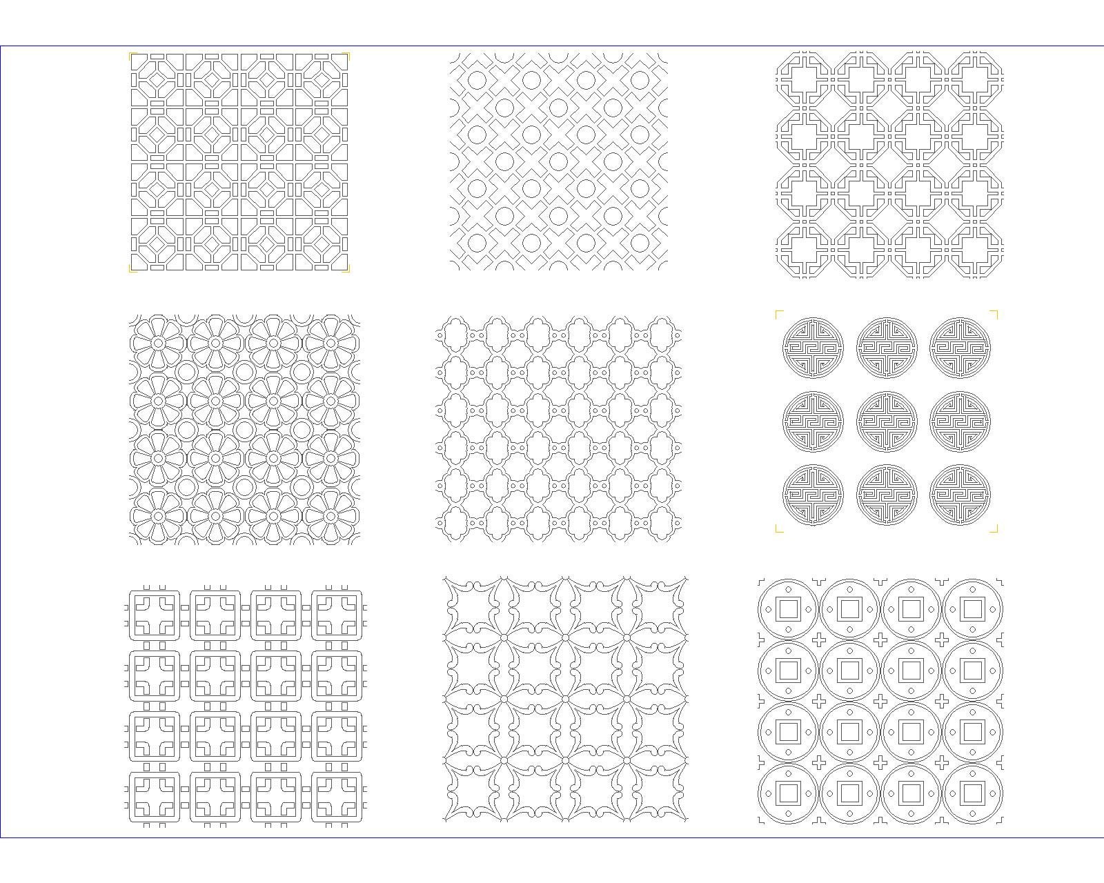 Autocad Hatch Patterns,9 Piece of Details Autocad 2D DWG File, Ready ...