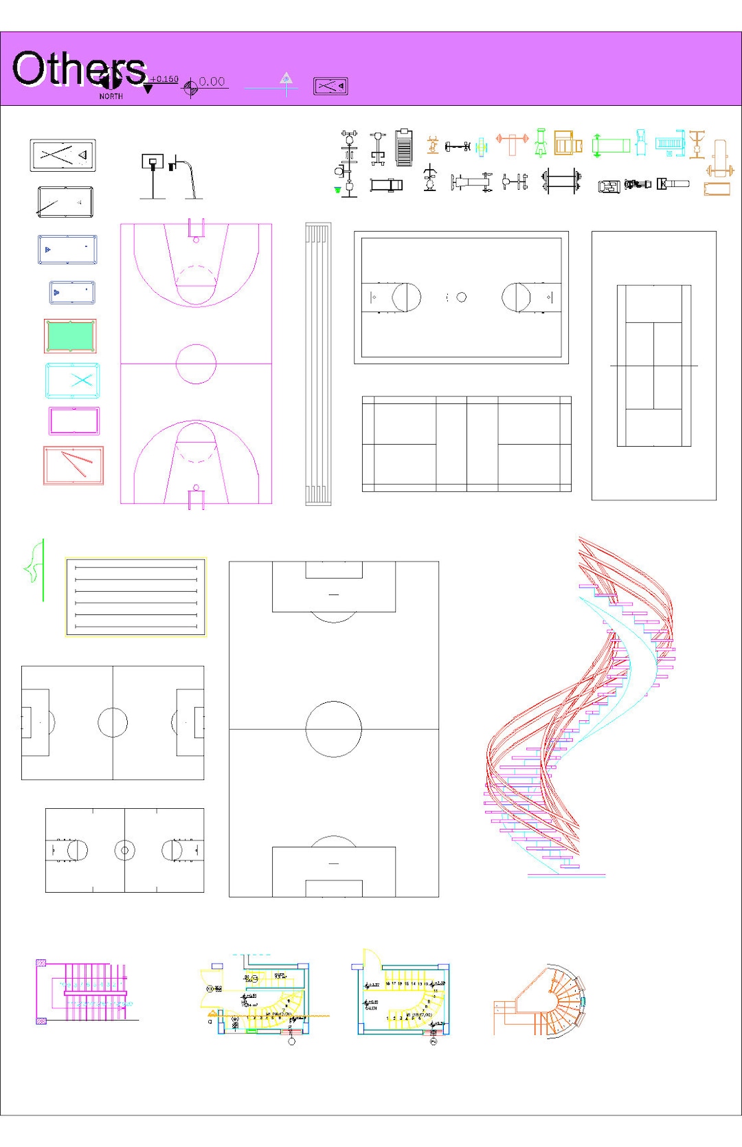 Autocad 2D DWG DXF PDF Auxiliary Drawings File, Ready Block for Autocad ...