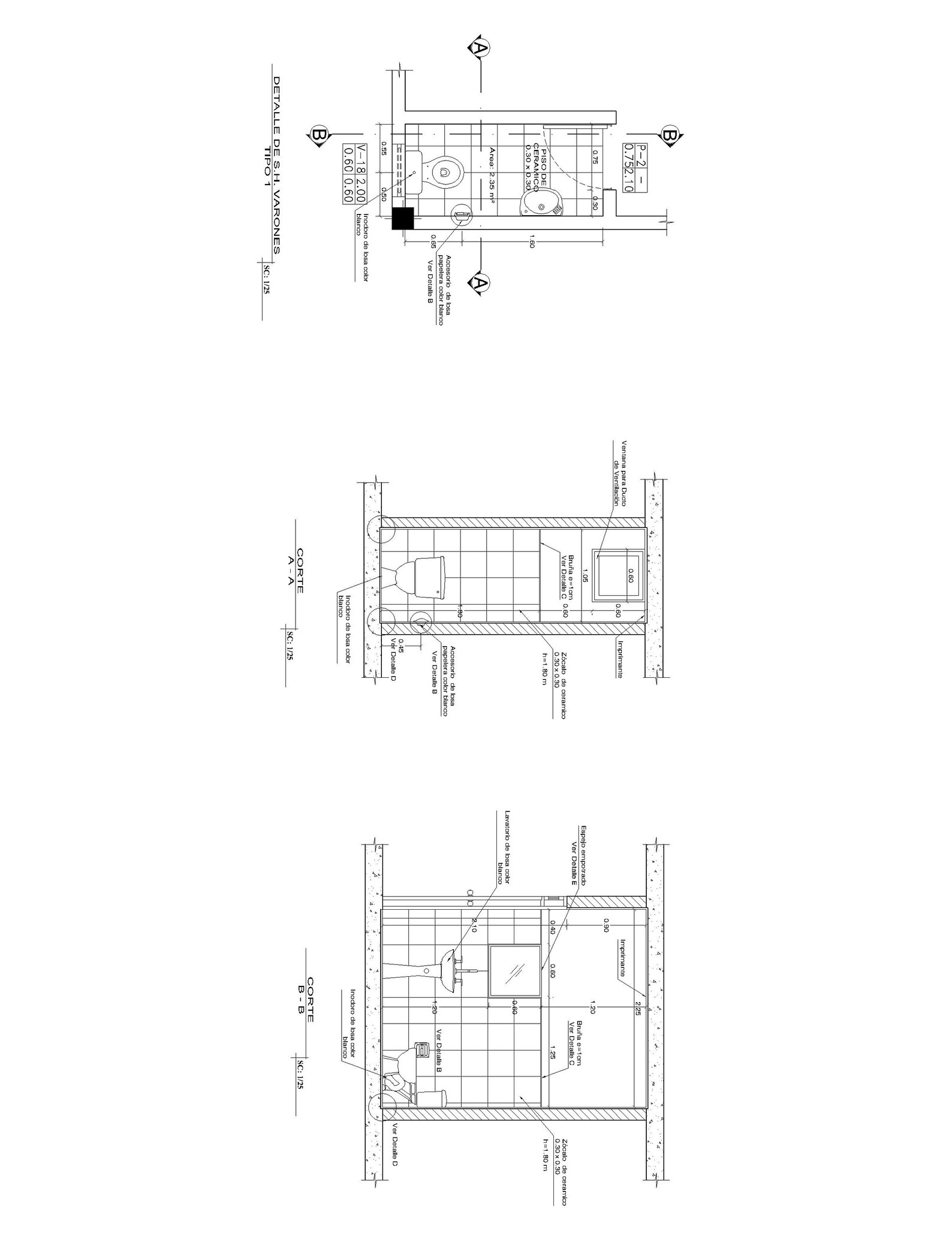 Details and Terms of Typical Autocad Architectural of Bathroom and ...