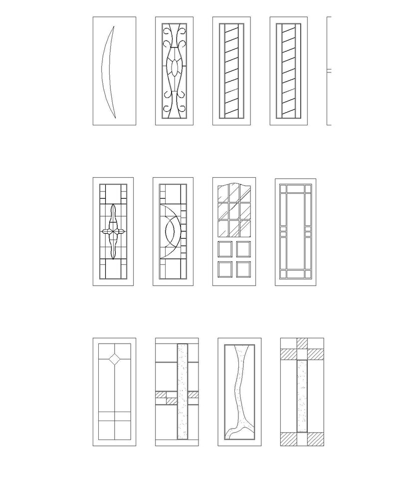 2D Drawing of Door, 132 Pieces of Details Autocad 2D DWG File, Ready ...