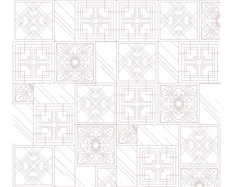 Autocad Wood Pattern ,pieces of Details Autocad 2D DWG File, Ready ...