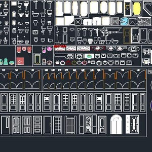 2D Drawings of Block, Autocad 2D DWG File, Ready Block for Autocad, 2D ...