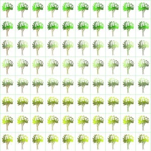 2D Drawings of Trees, 2D DWG File, Ready Block for Autocad, 5 Pieces of ...
