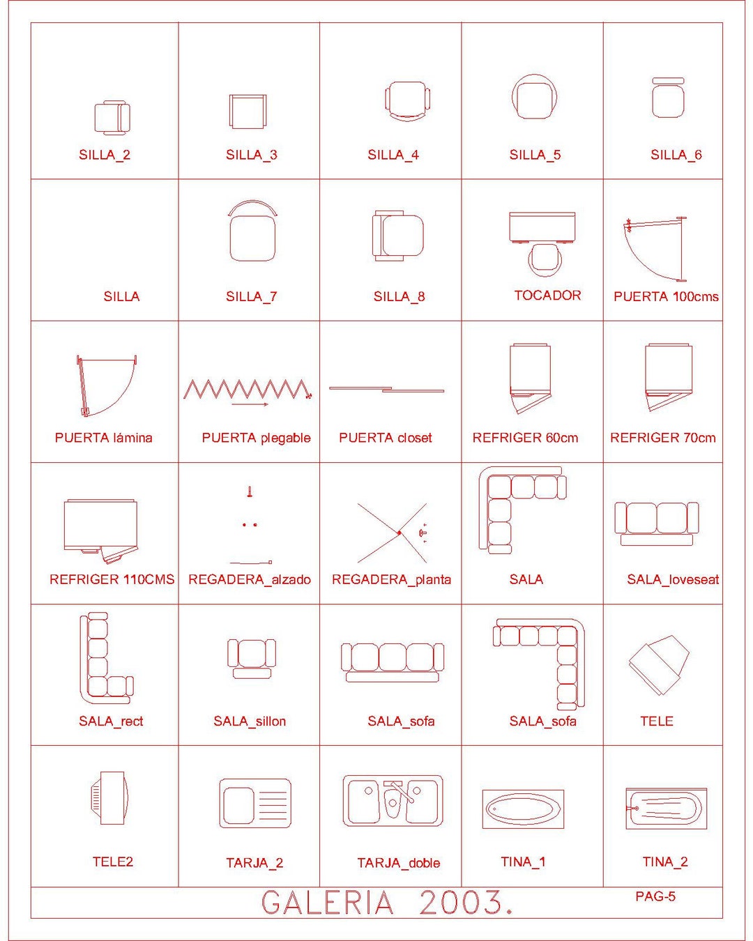 Autocad 2D DWG DXF PDF Room House Block, 2d Drawing,autocad 2D Template ...