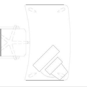 2D Drawings of Office Desk, Computer, Office Materials, Office ...