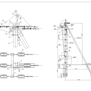 Autocad 2D DWG DXF PDF Blocks and Details of Energy Transmission Lines ...