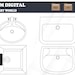 2D Drawings of Washbasin Model , Washbasin Materials's Autocad 2D DWG ...