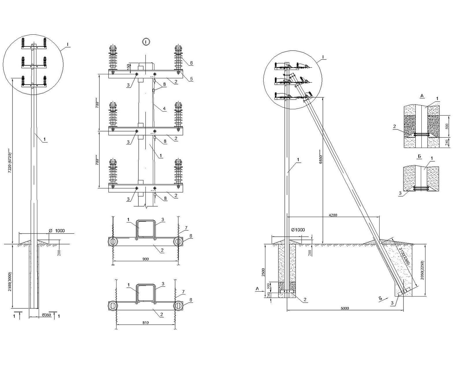 Autocad 2D DWG DXF PDF Blocks and Details of Energy Transmission Lines ...
