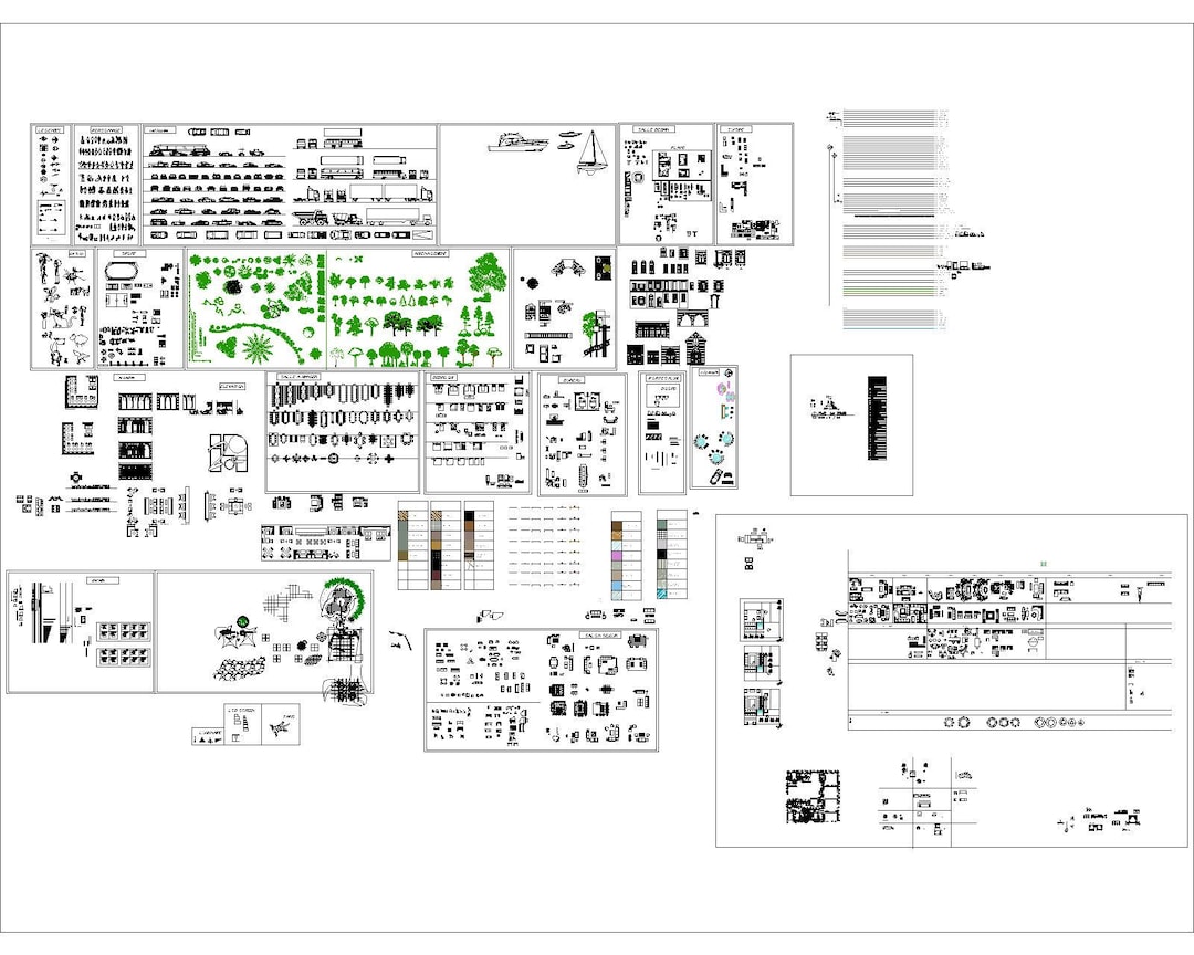 Many Piece of Details Autocad 2D DWG File, Ready Block for Autocad, 2D ...