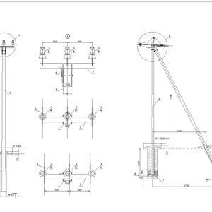 Autocad 2D DWG DXF PDF Blocks and Details of Energy Transmission Lines ...