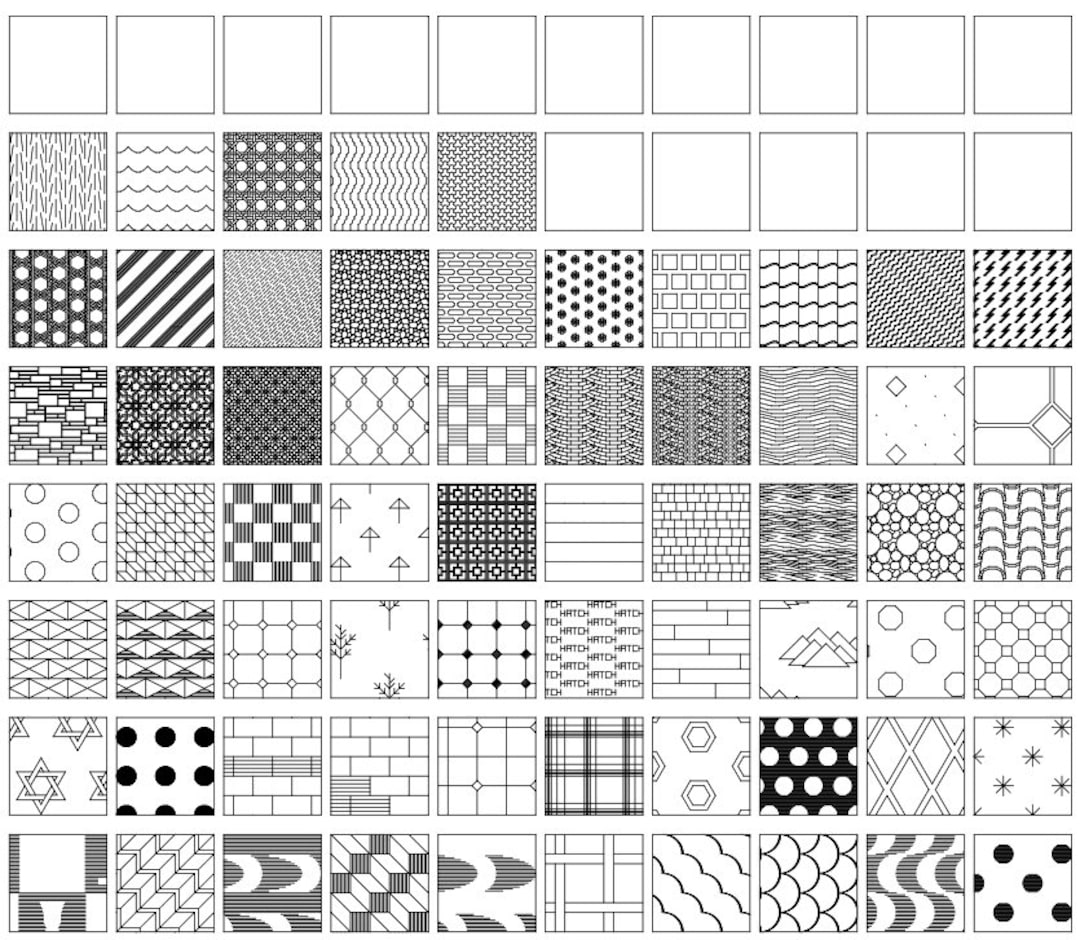 270+ Autocad Hatch Patterns,270 Piece of Details Autocad 2D DWG File ...