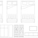 Autocad 2D DWG DXF PDF Furniture Blocks, Bedrooms, Kitchens and ...