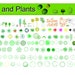 Autocad 2D DWG DXF PDF Trees and Plants File,autocad 2D Template - Etsy