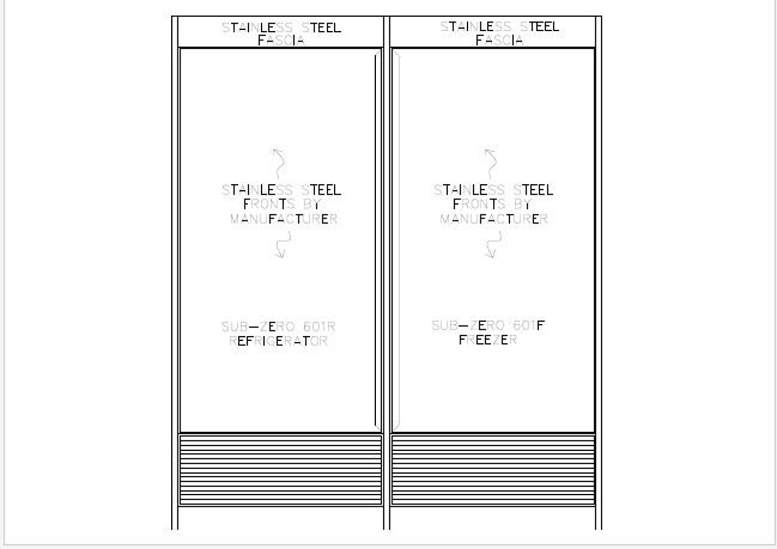 2D Drawing of Kitchen Cabinets, Kitchenware and White Goods, 257 Pieces ...
