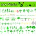 Autocad 2D DWG DXF PDF Trees and Plants File,autocad 2D Template - Etsy