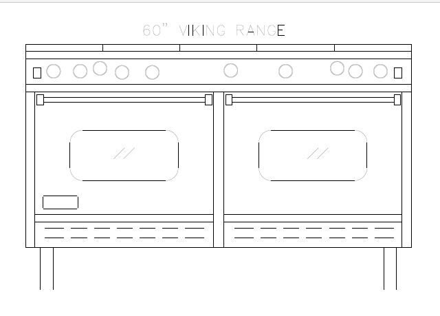 2D Drawing of Kitchen Cabinets, Kitchenware and White Goods, 257 Pieces ...