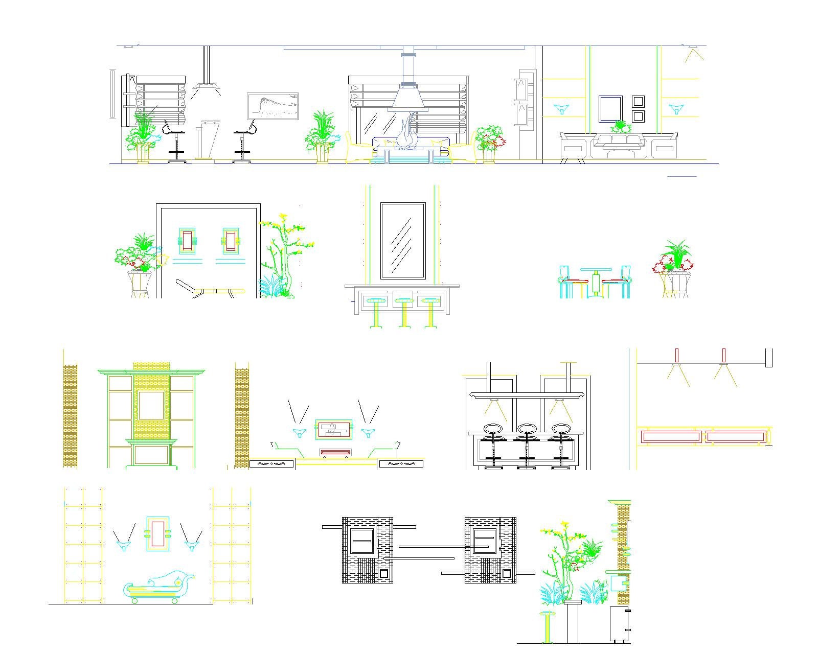 Autocad 2D DWG DXF PDF Furniture/car Blocks, 2D Drawing,autocad 2D ...