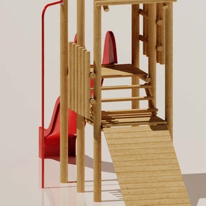 Wooden Swing Set 3D Model, Stl-autocad FBX File, 3D Drawing, Autocad 3D ...
