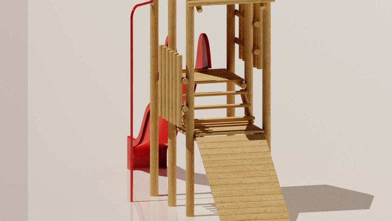 Wooden Swing Set 3D Model, Stl-autocad FBX File, 3D Drawing, Autocad 3D ...