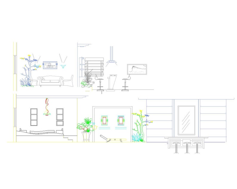 Autocad 2D DWG DXF PDF Furniture/car Blocks, 2D Drawing,autocad 2D ...