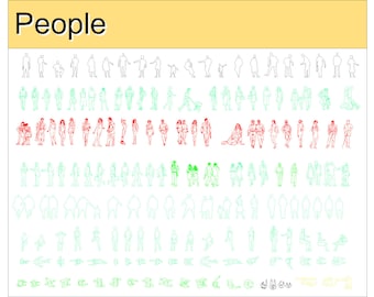 Autocad 2D DWG DXF PDF Furniture File, Ready Block for Autocad, 2D ...