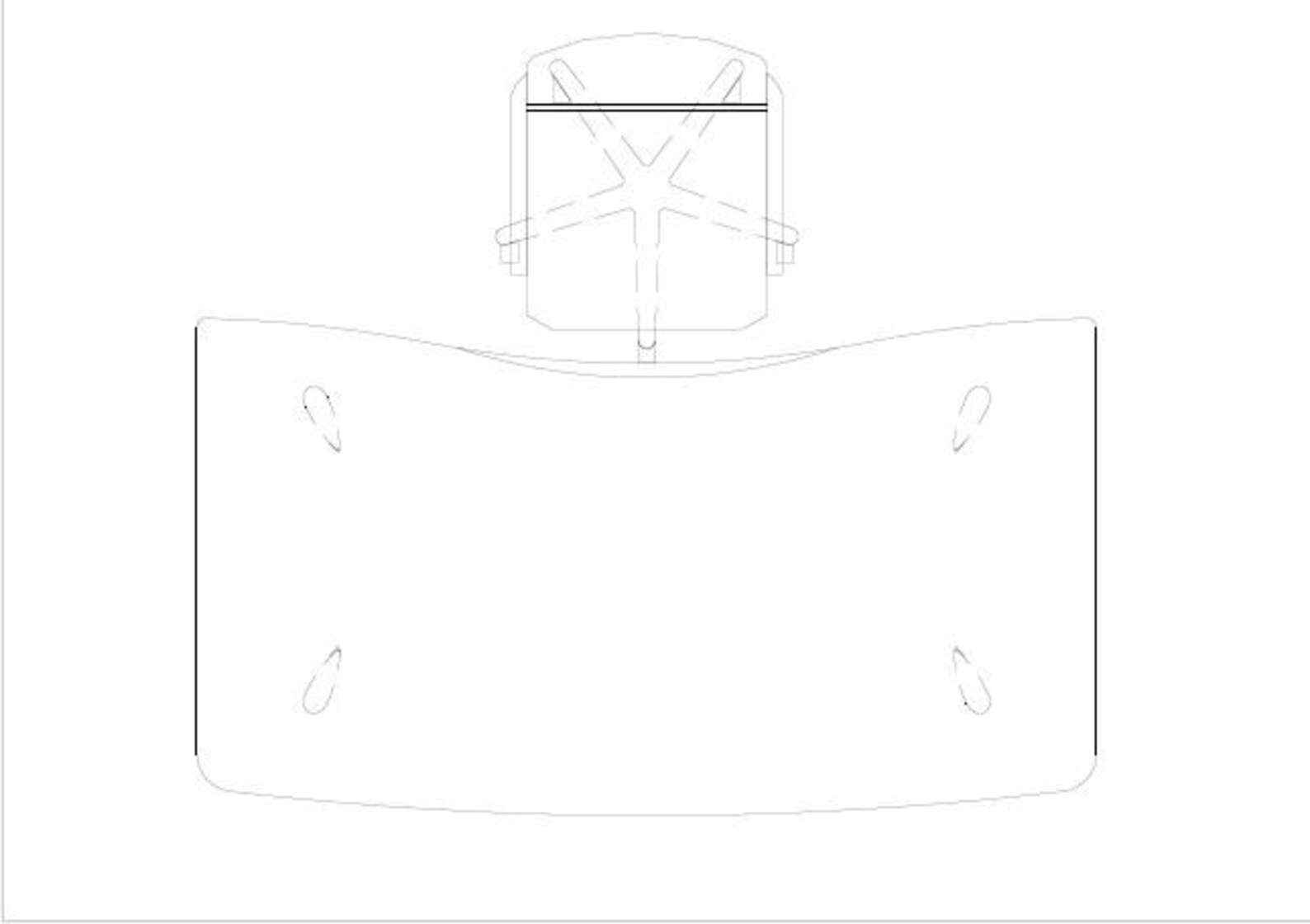 2D Drawings of Office Desk, Computer, Office Materials, Office ...