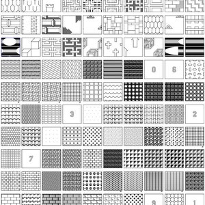 270+ Autocad Hatch Patterns,270 Piece of Details Autocad 2D DWG File ...