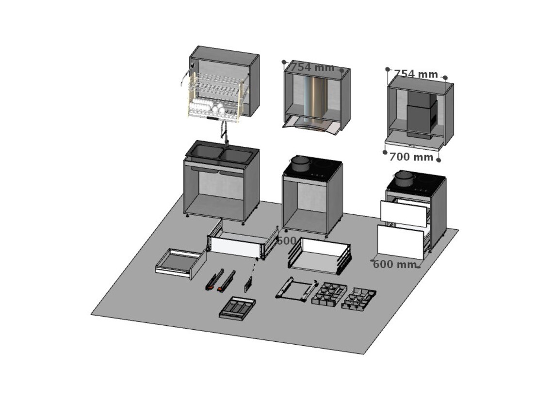 Kitchen Appliance Models Sketchup 3D Model,interior Design,sketchup ...