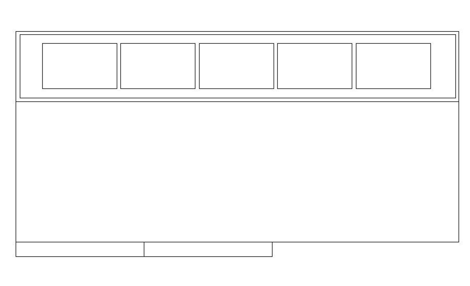 2D Drawing of Kitchen Cabinets, Kitchenware and White Goods, 257 Pieces ...