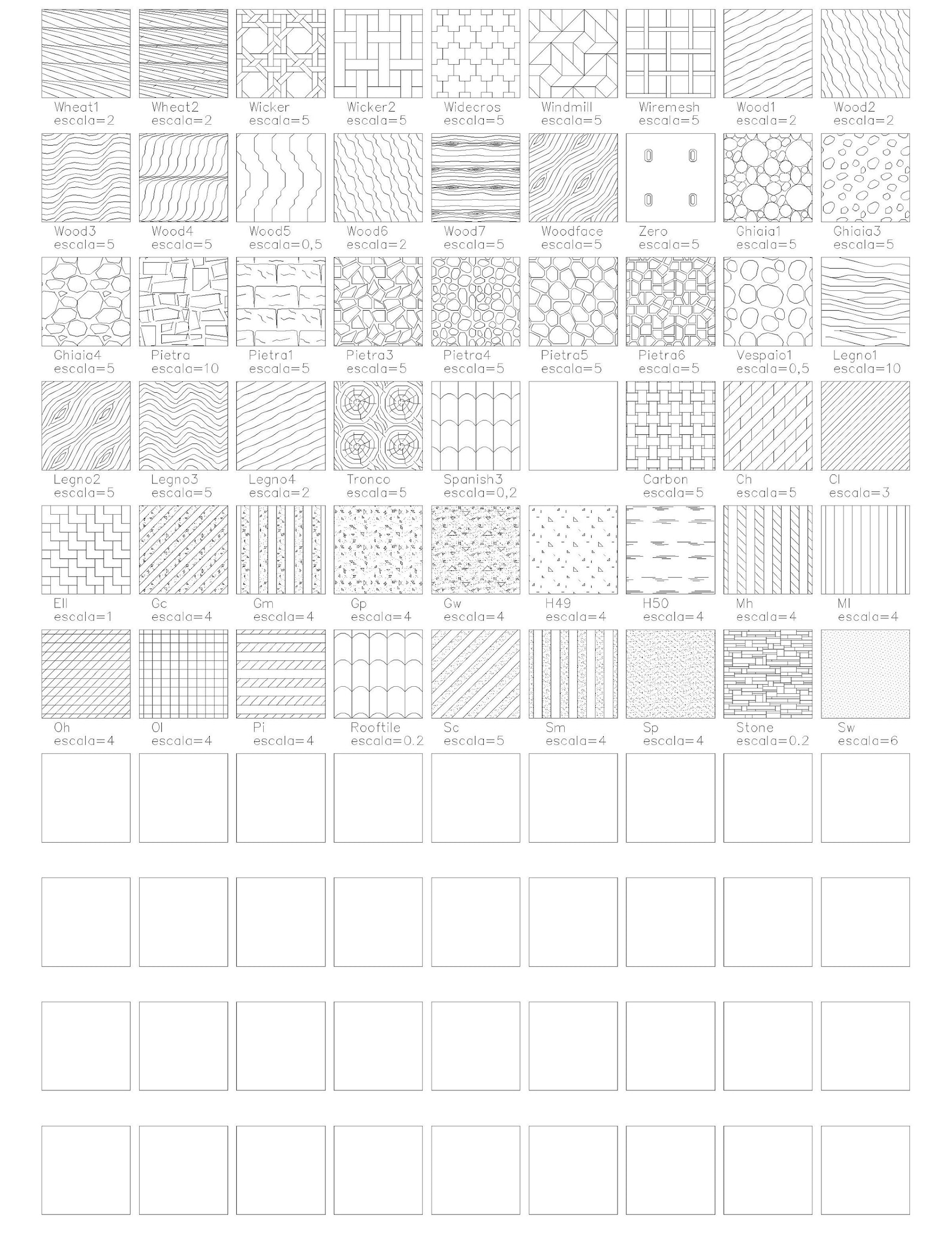 900+ Autocad Hatch Patterns,900 Piece of Details Autocad 2D DWG File ...