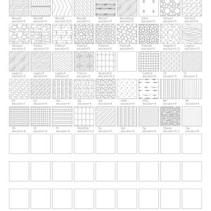 900 Autocad Hatch Patterns,900 Piece of Details Autocad 2D DWG File ...