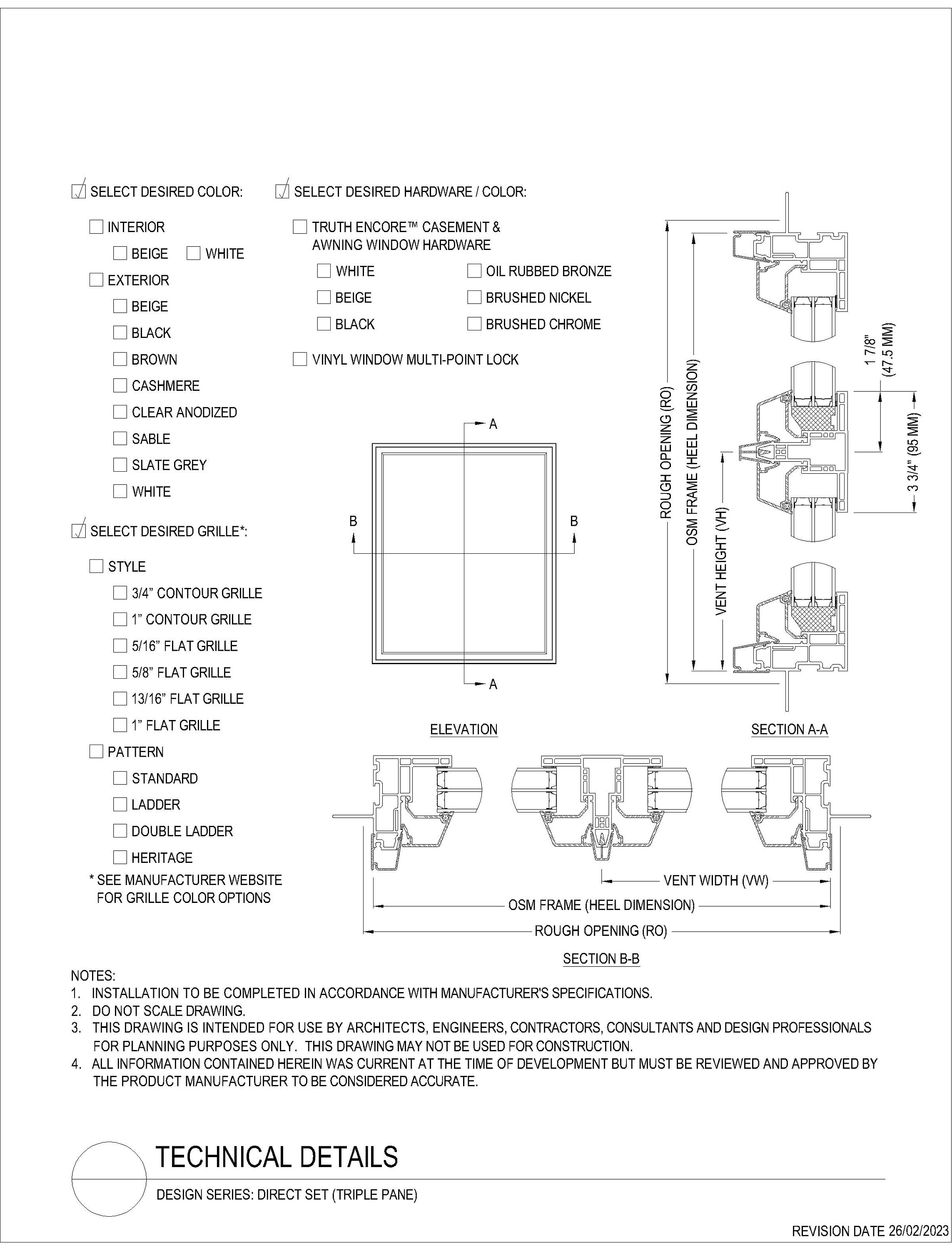Details and Terms of Typical Aluminum Window Autocad 2D DWG PDF File ...