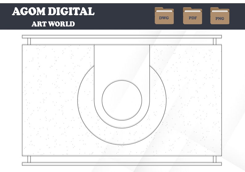 2D Drawing of Kitchen Cabinets Kitchenware and White Goods - Etsy