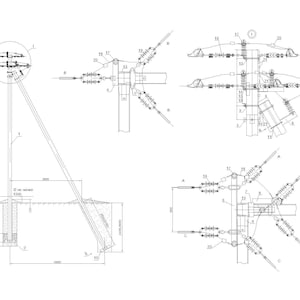 Autocad 2D DWG DXF PDF Blocks and Details of Energy Transmission Lines ...