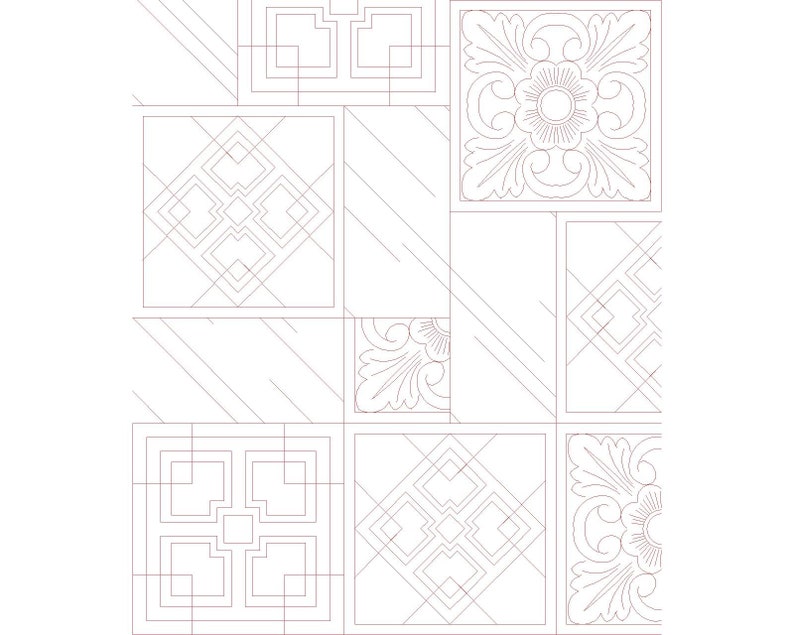 Autocad Wood Pattern ,pieces of Details Autocad 2D DWG File, Ready ...