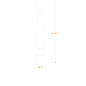 Standard Balusters Elevation Blocks [DWG, PDF, Rfa],ready Block for ...