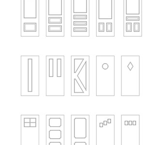 2D Drawing of Door, 132 Pieces of Details Autocad 2D DWG File, Ready ...